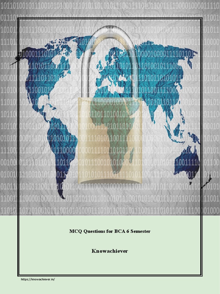 MCQ Questions For BCA 6 Semester | PDF | Transport Layer Security ...