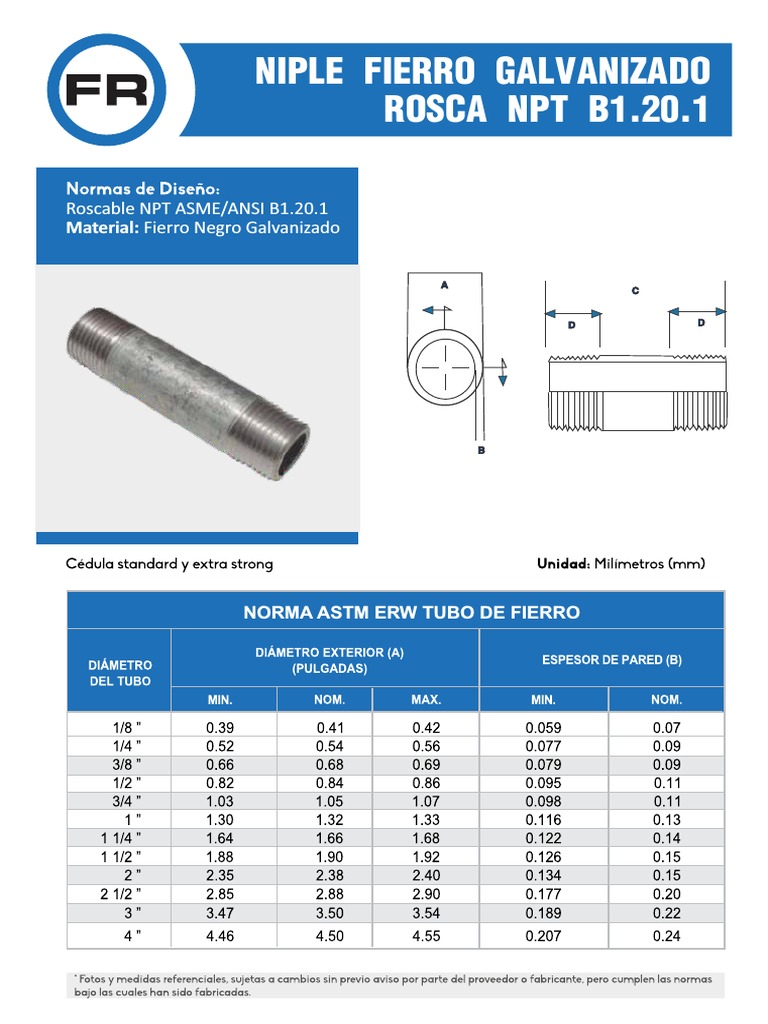 Niple Galv Rosca NPT | PDF