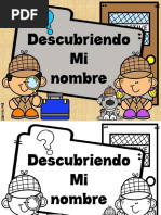 Actividades para Practicar Mi Nombre | PDF