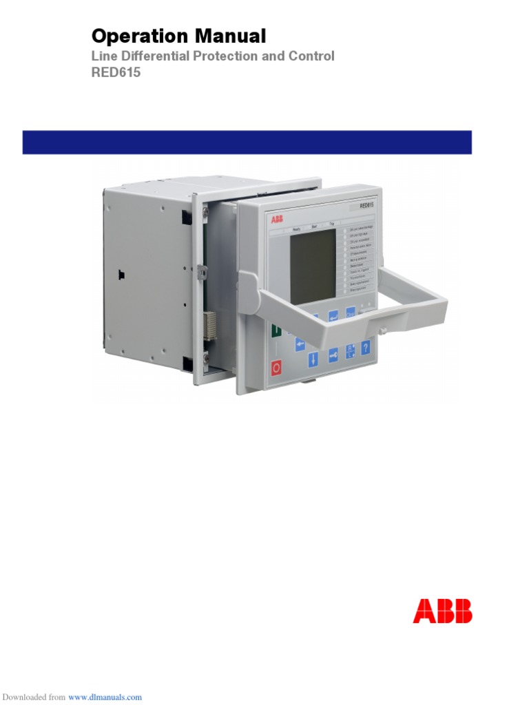 Operation Manual: Line Differential Protection and Control RED615 | PDF | Electromagnetic ...