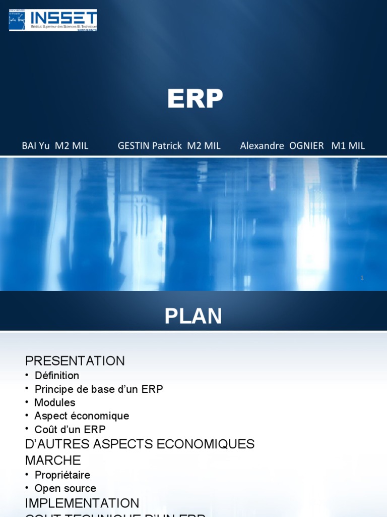 Insset SDL Erp-Version Finale | PDF | Logiciel en tant que service ...