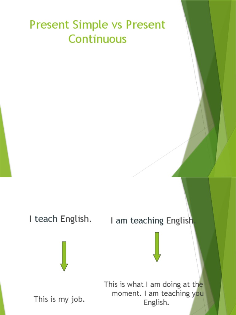 Present Simple vs Continuous Explained | PDF | Verb | English Language