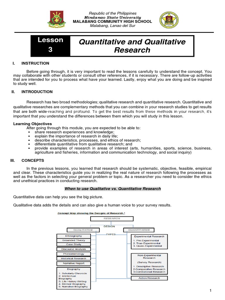 PR1_Lesson_3 | PDF | Survey Methodology | Qualitative Research