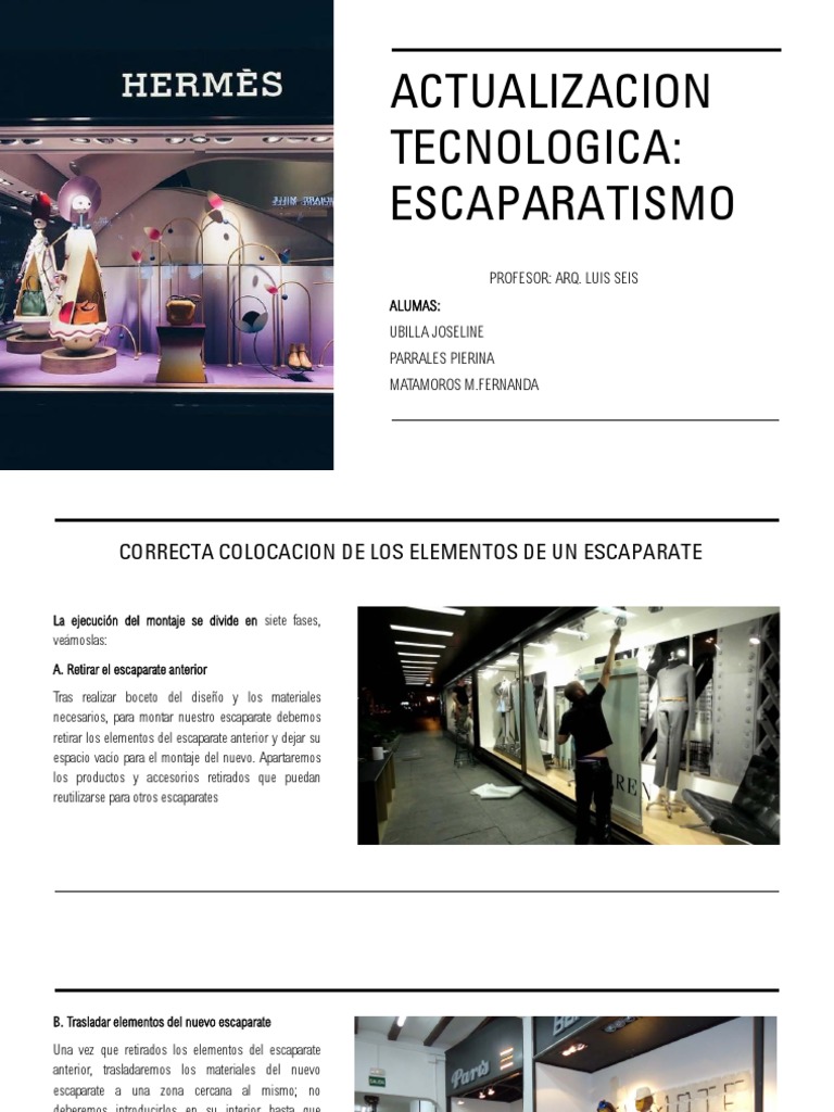 Actualización Tecnológica: Escaparatismo | PDF