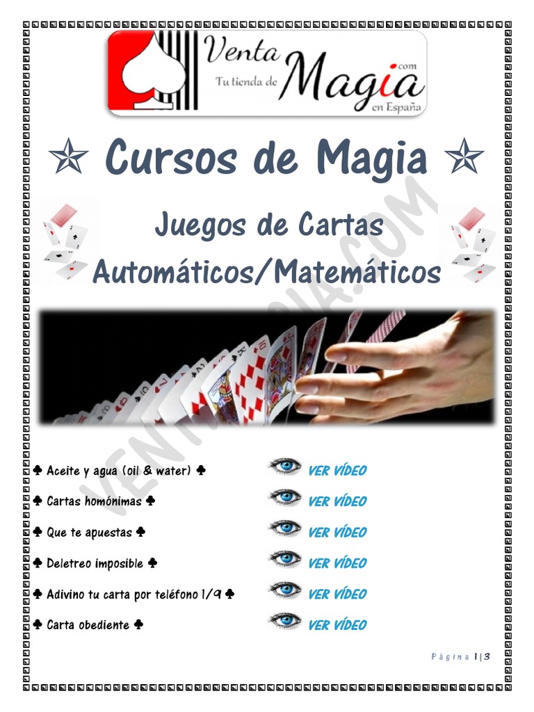 43 Juegos de Cartas - Automáticos-Matemáticos | PDF