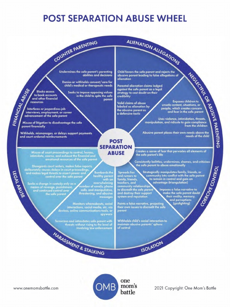 Post-Separation Abuse Wheel Guide | PDF