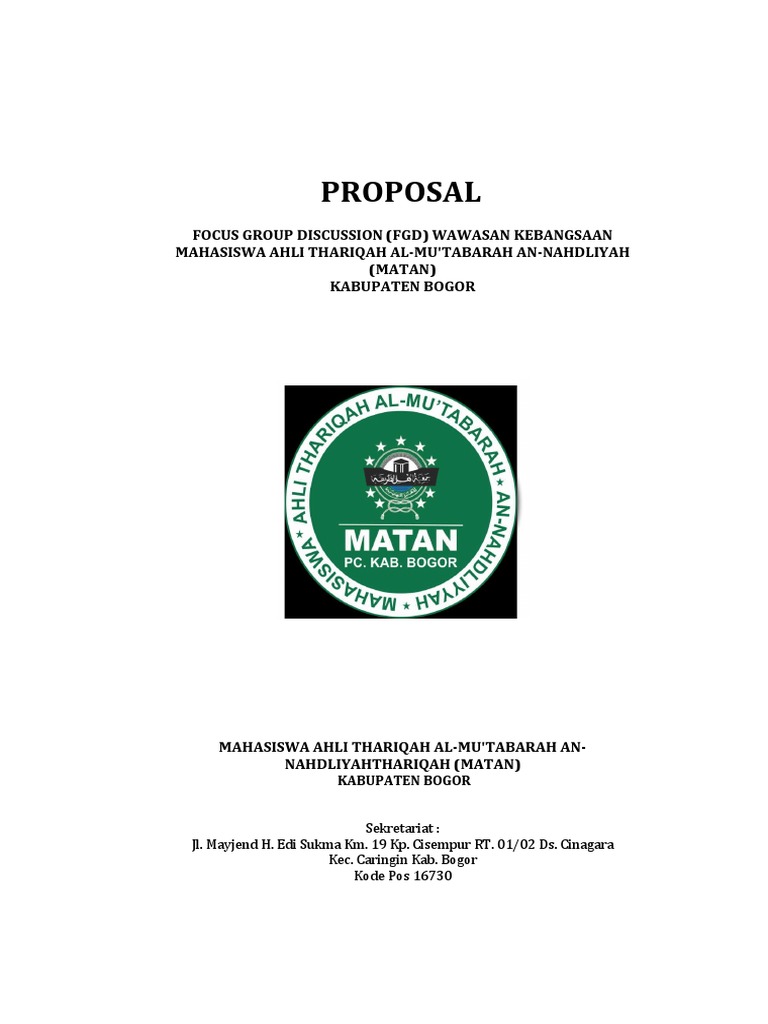 Proposal FGD Final.. | PDF