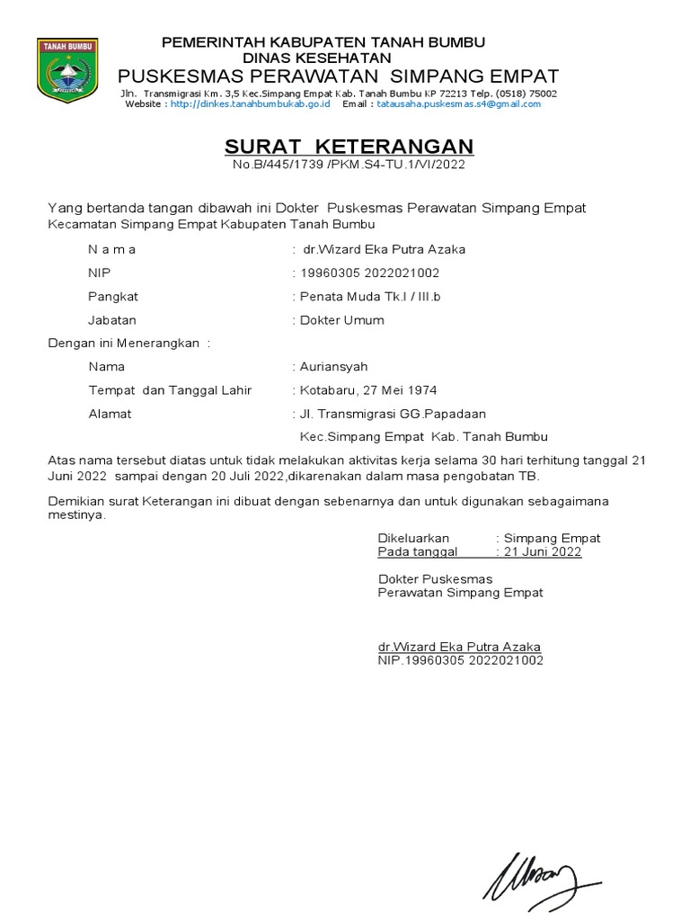 Keterangan Tb Pdf