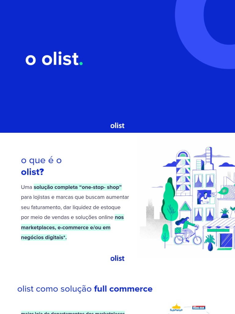 Olist: Solução Completa para Vendas Online | PDF | E-commerce | Logística