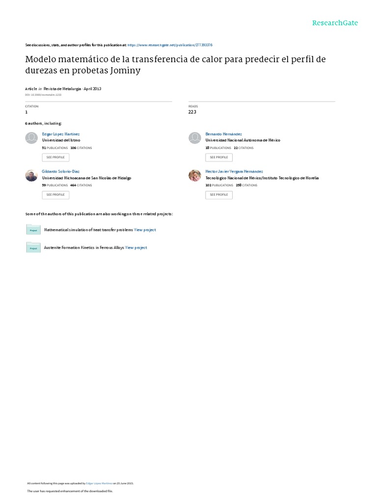 Ecuacion Ensayo Jominy | PDF | Par termoeléctrico | Convección