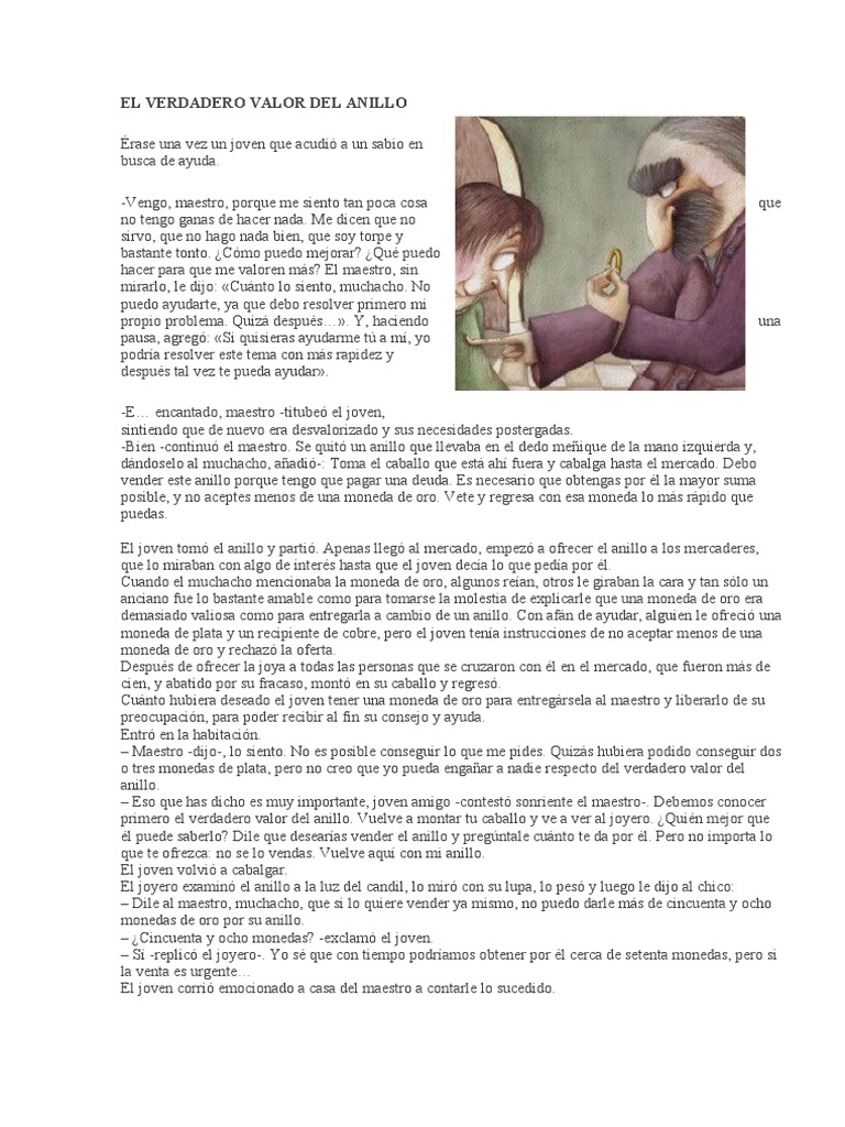El Verdadero Valor Del Anillo | PDF | Joyería
