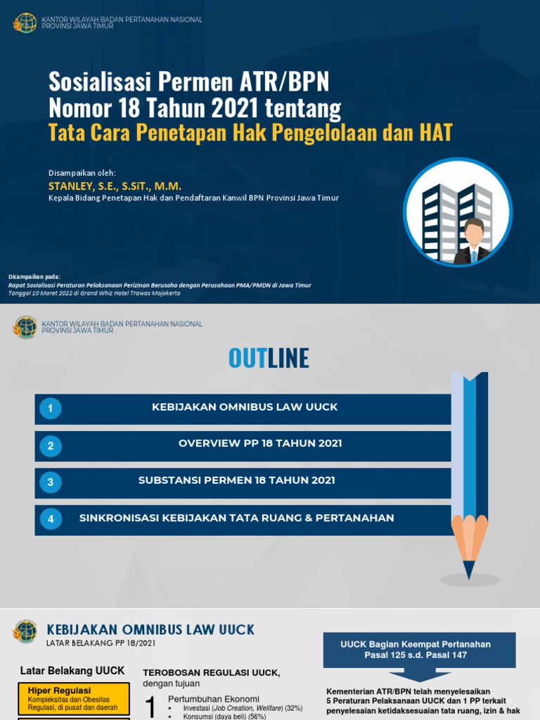 Sosialisasi Permen ATR/BPN No. 18/2021 | PDF