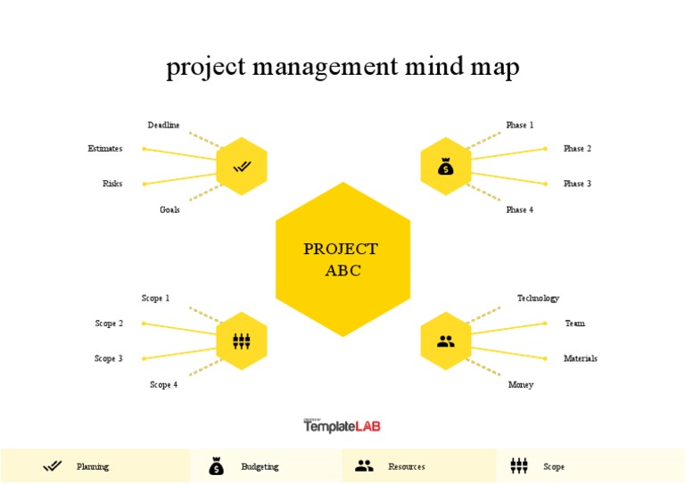 Project Management Mind Map Template | PDF
