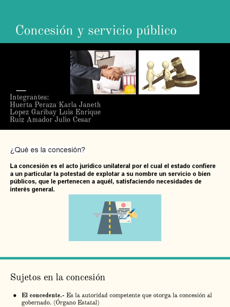 Concesión y Servicio Público | PDF | Servicios públicos