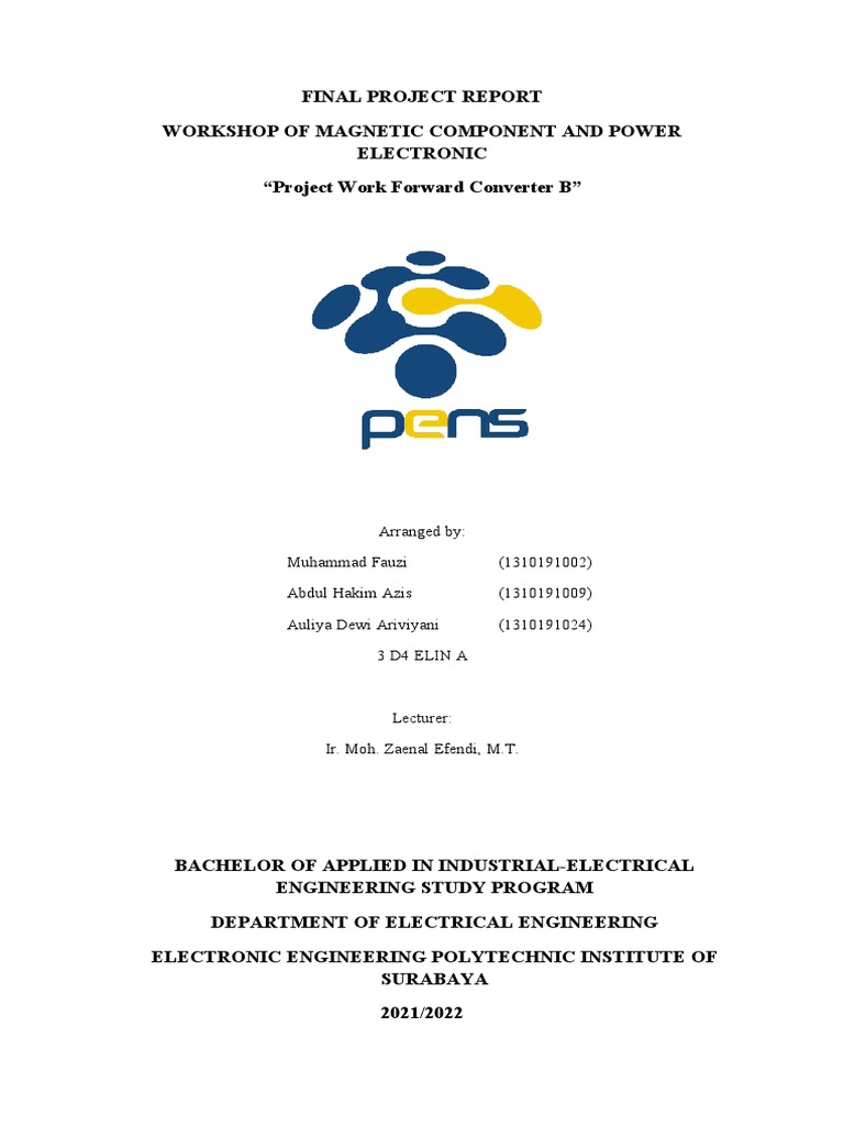 Electrical Engineering Project Report | PDF | Inductance | Transformer