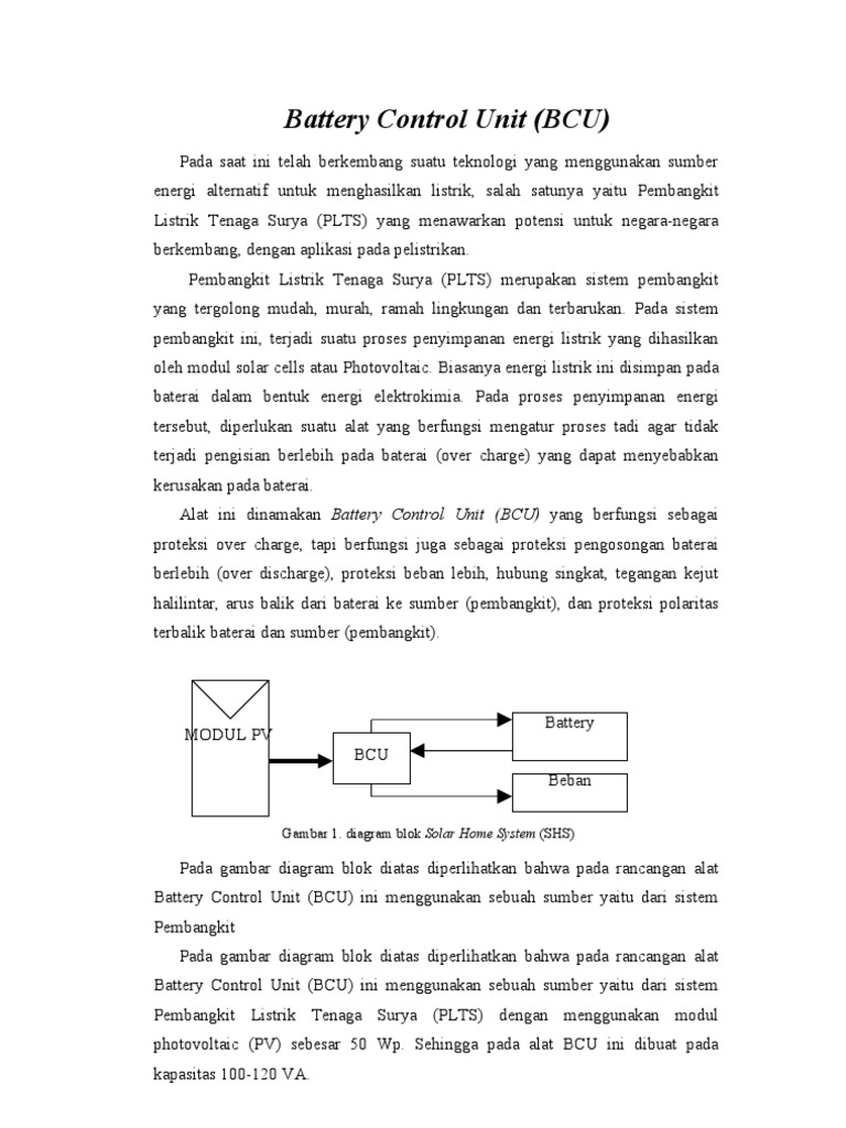 Battery Control Unit | PDF | Sains & Matematika