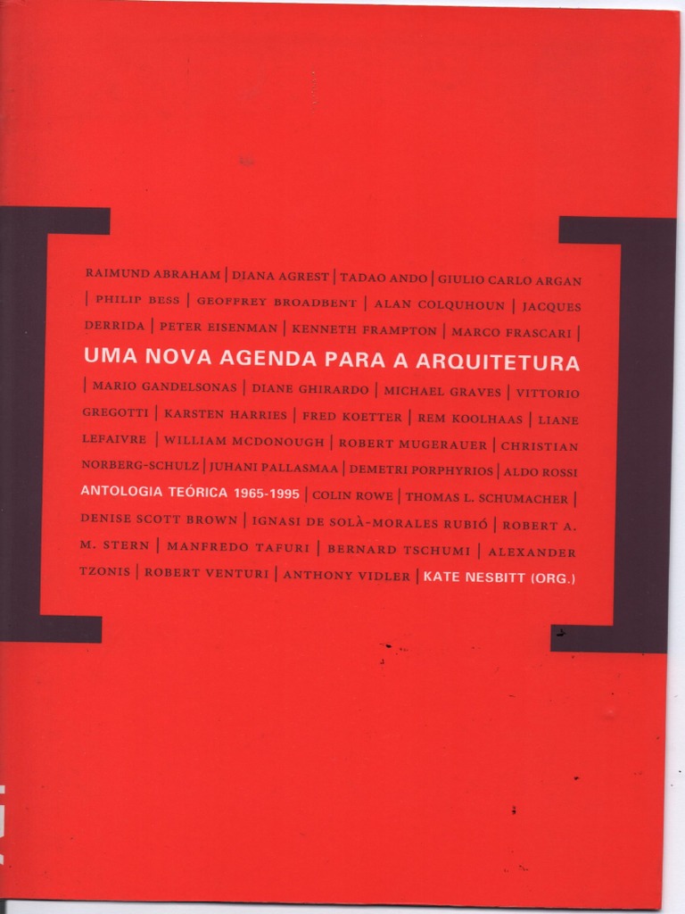01 Uma Nova Agenda para A Arquitetura - Intro | PDF