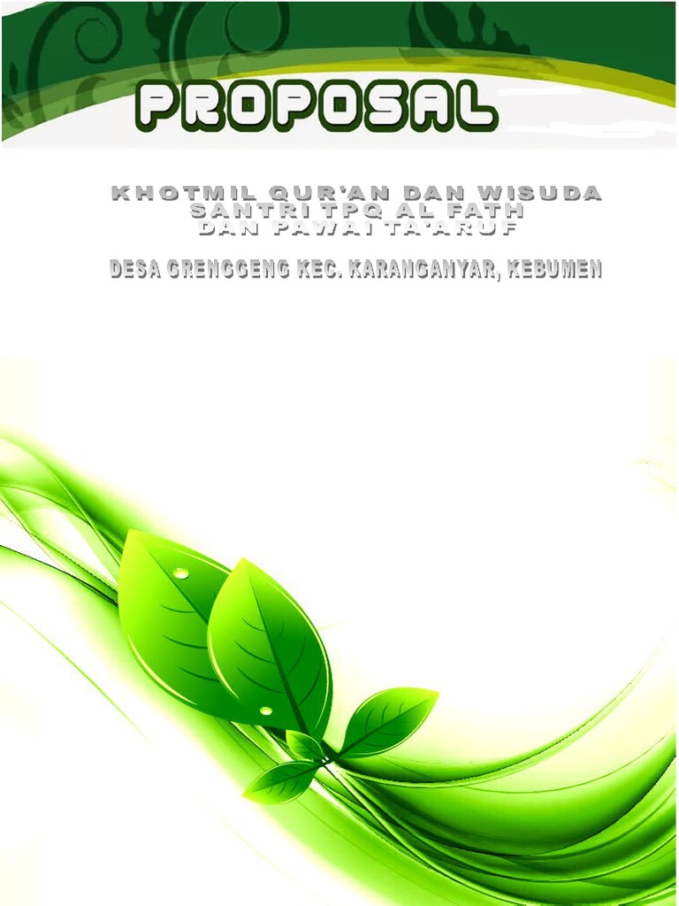 Proposal Khotmil Qur'an TPQ | PDF