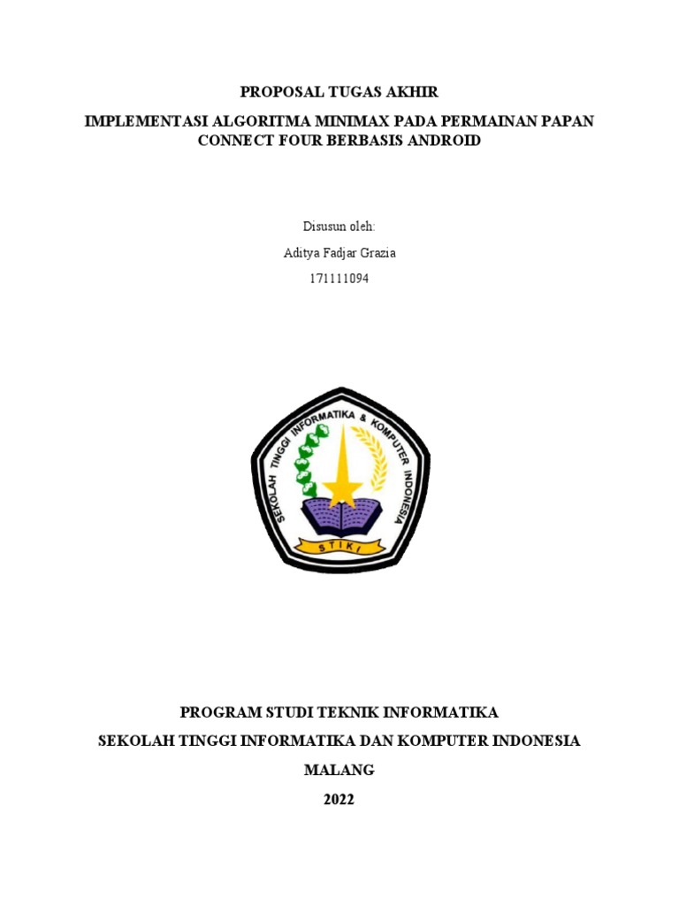 Implementasi Algoritma Minimax Pada Permainan Papan Connect Four | PDF