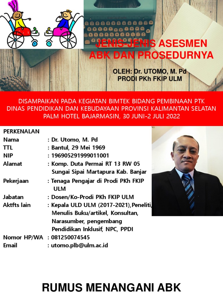 Materi Asesmen ABK - Utomo | PDF