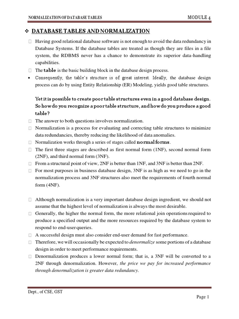 DBMS Module 4 | PDF | Relational Database | Databases