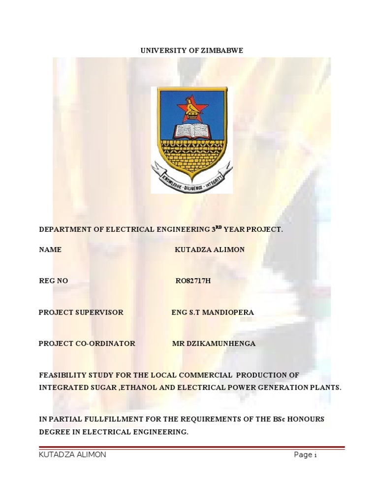 Electrical Engineering 3RD Year Project Fist Part | PDF | Sugarcane ...