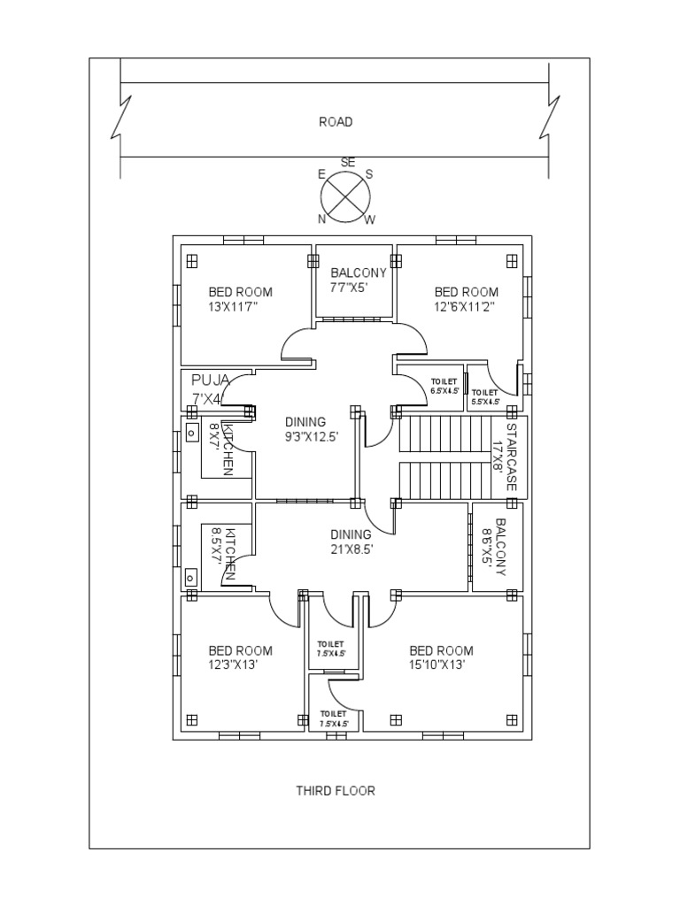 Column Placement 3RD Floor | PDF