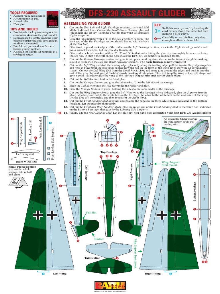 Dfs-230 Assault Glider | PDF | Landing Gear | Empennage