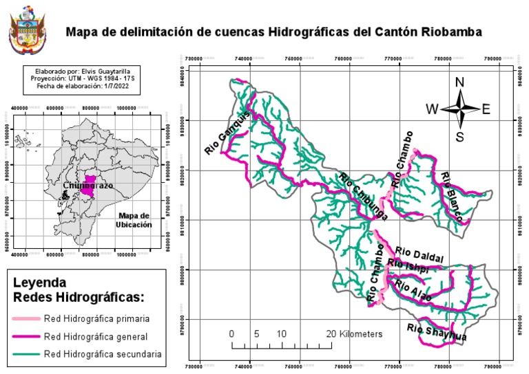 Mapa de Delimitación de Cuencas Hidrográficas | PDF | Geografía Física ...