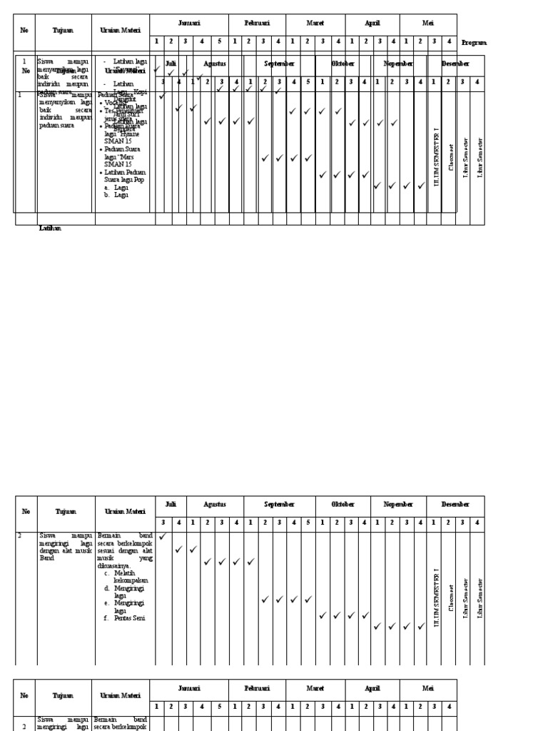 JADWAL KEGIATAN PELATIHAN PADUAN SUARA DAN BAND SISWA SMAN 15 | PDF JADWAL KEGIATAN PELATIHAN PADUAN SUARA DAN BAND SISWA SMAN 15 | PDF