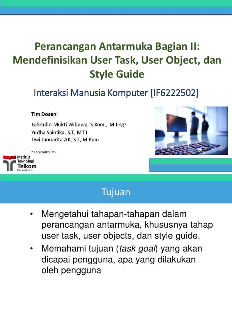 Pertemuan 12 - Perancangan Antarmuka II - YUS | PDF