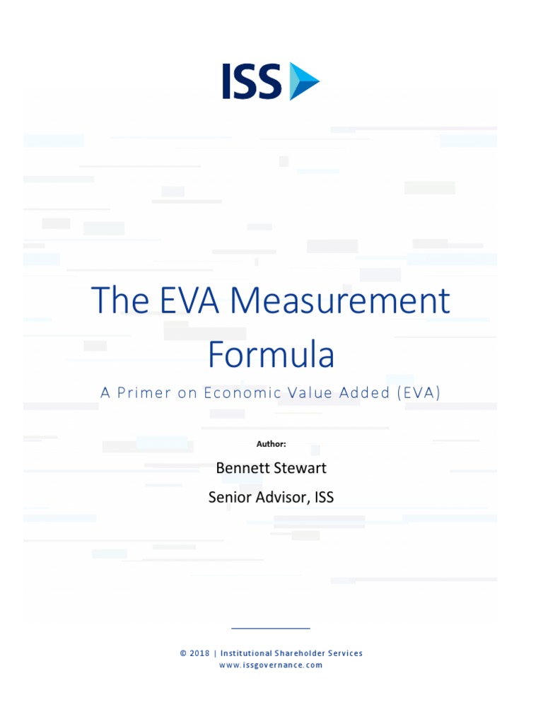 Eva Measurement Formula | PDF | Cost Of Capital | Interest