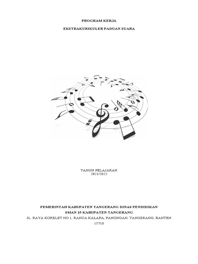 Program Kerja Ekskul Paduan Suara | PDF