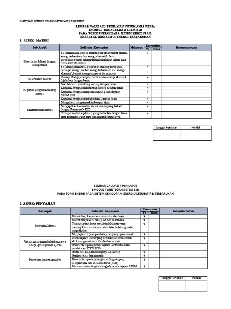 3.lembar Validasi Ahli | PDF