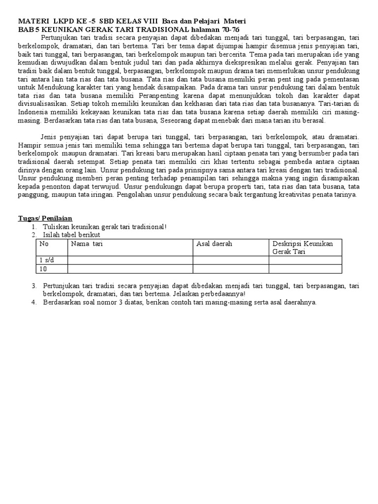 SBD 8 KE-5 2021 Ganjil | PDF | Seni & Disiplin Bahasa | Puisi