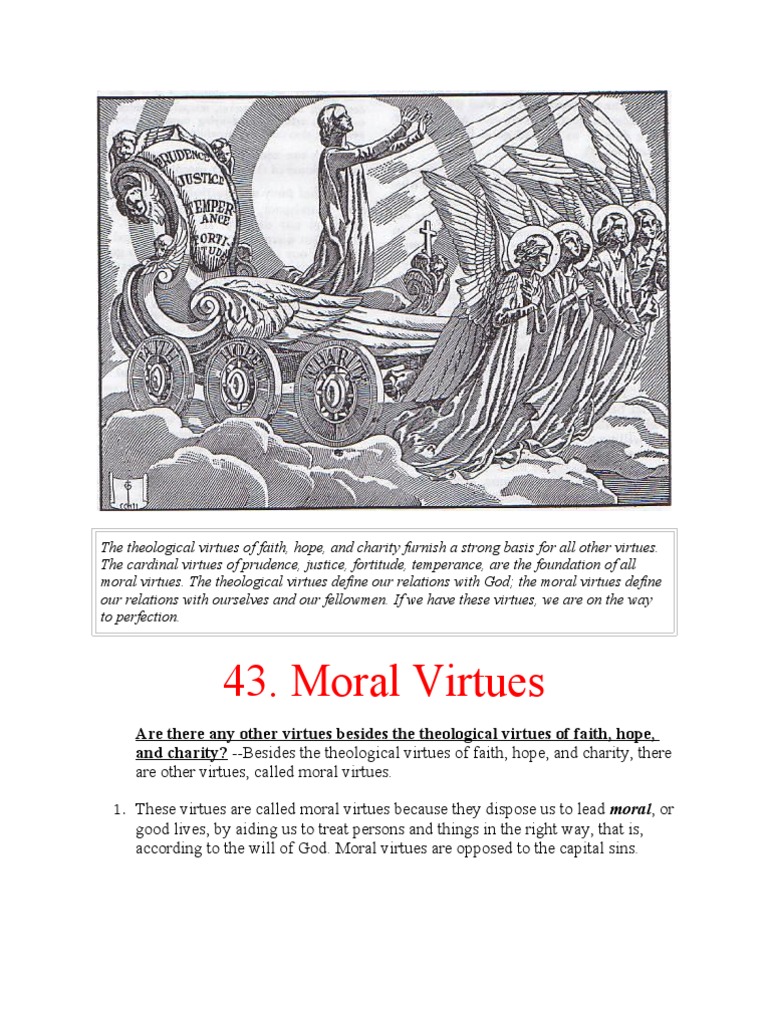 Moral and Theological Virtues Guide | PDF | Prudence | Courage