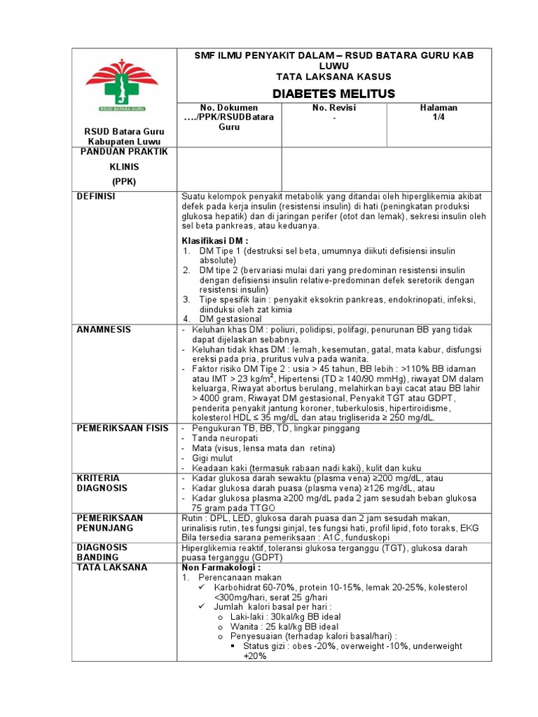 PPK DM - SMF Ipd | PDF | Kesehatan Holistik