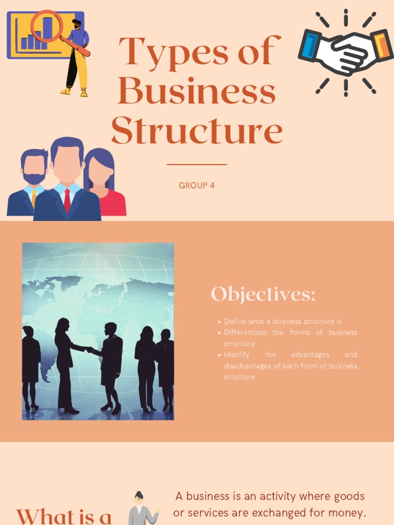 Types of Business Structure: Group 4 | PDF | Corporations | Sole ...