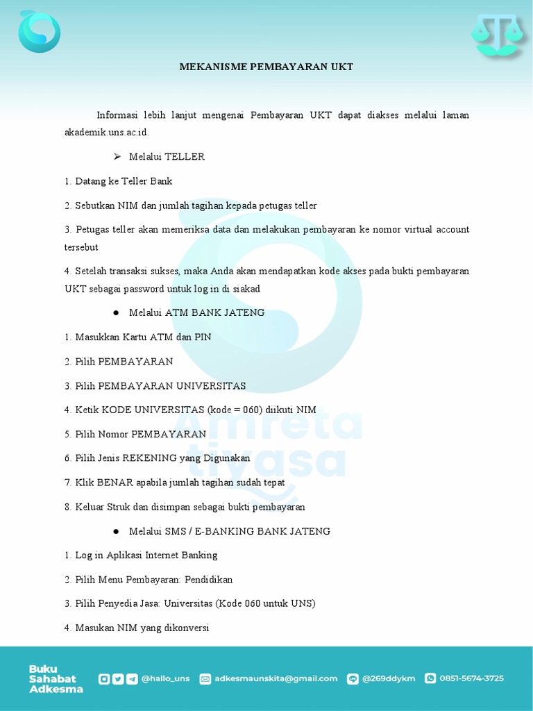 Mekanisme Pembayaran Ukt 1 | PDF