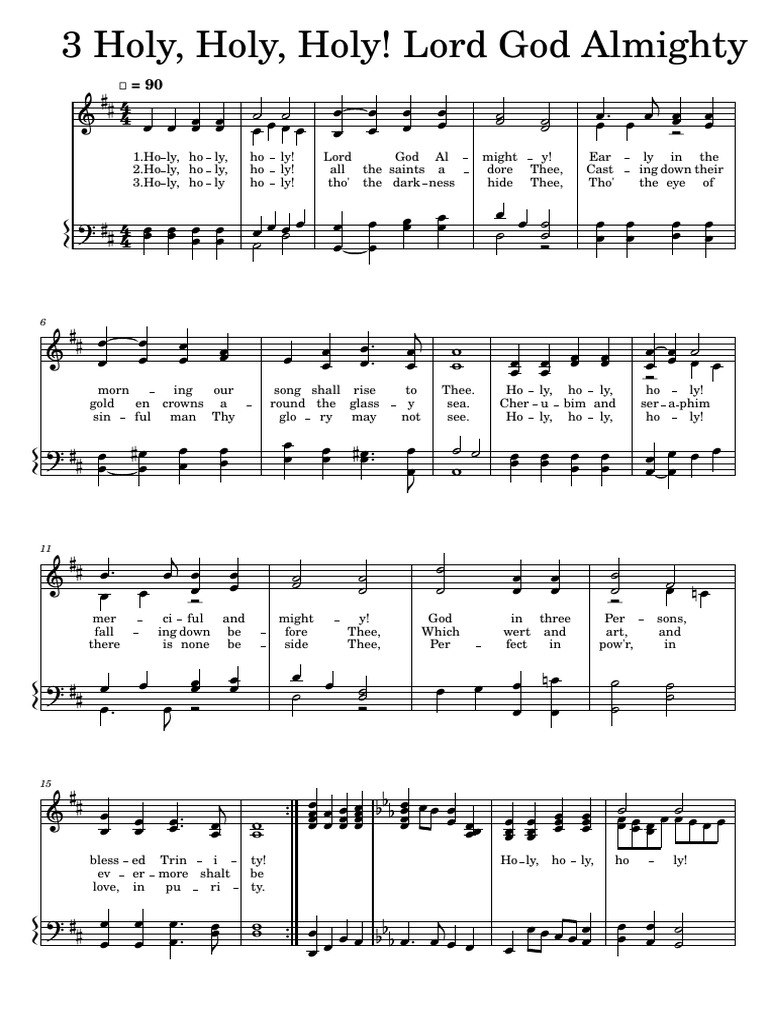 _Holy_Holy_Holy_Lord_God_Almighty | PDF