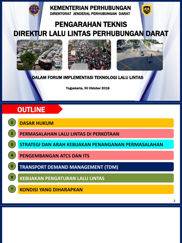 Bahan Pengarahan Dirlalin Forum ATCS | PDF