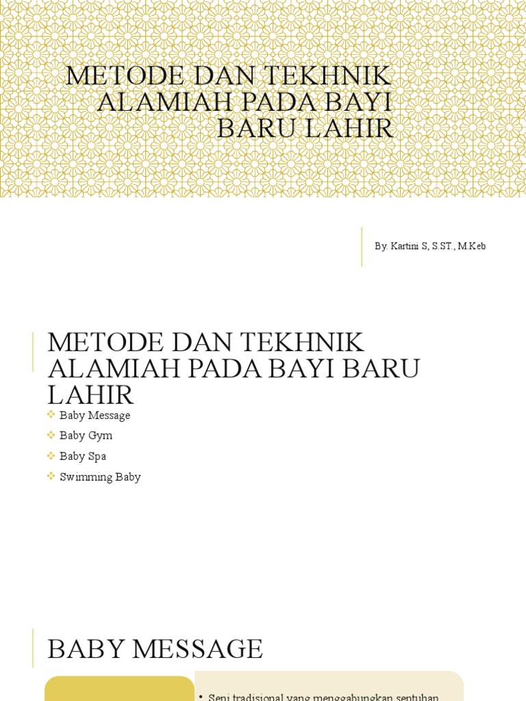 Metode Dan Konsep Alamiah Pada Bayi Baru Lahir - 121739 | PDF