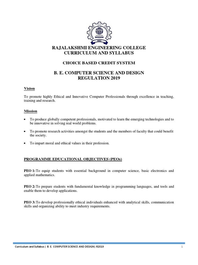 R2019R-CSD-Curriculum and Syllabus | PDF | Vector Space | Eigenvalues ...