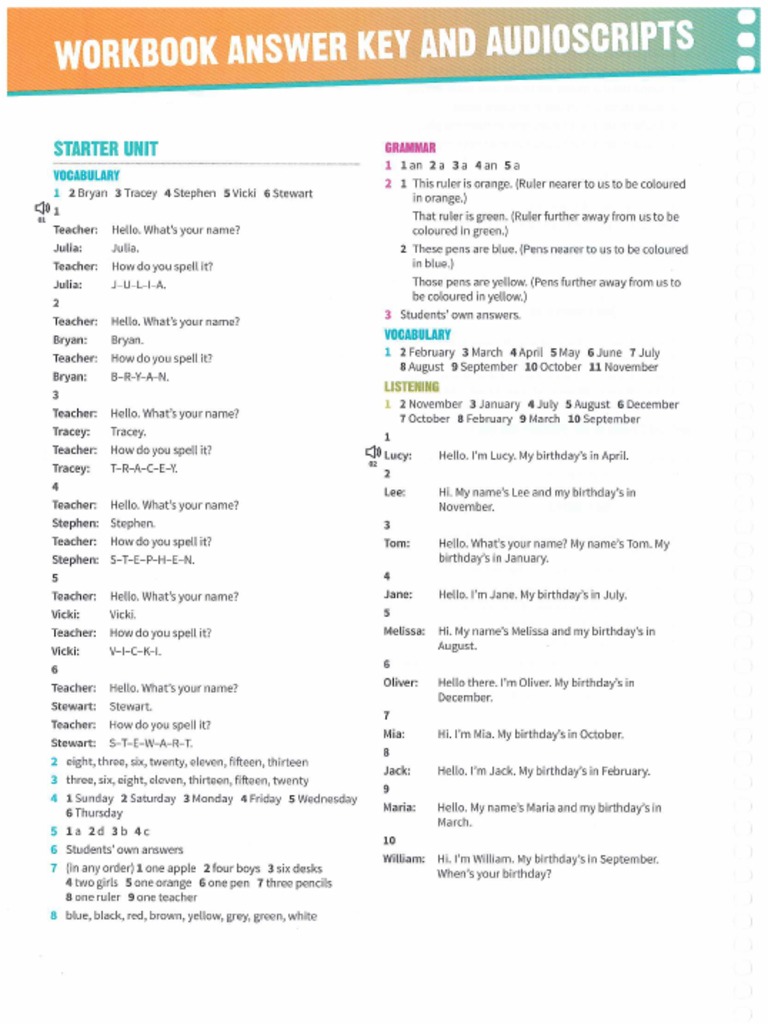 Wb Answer Key Pdf