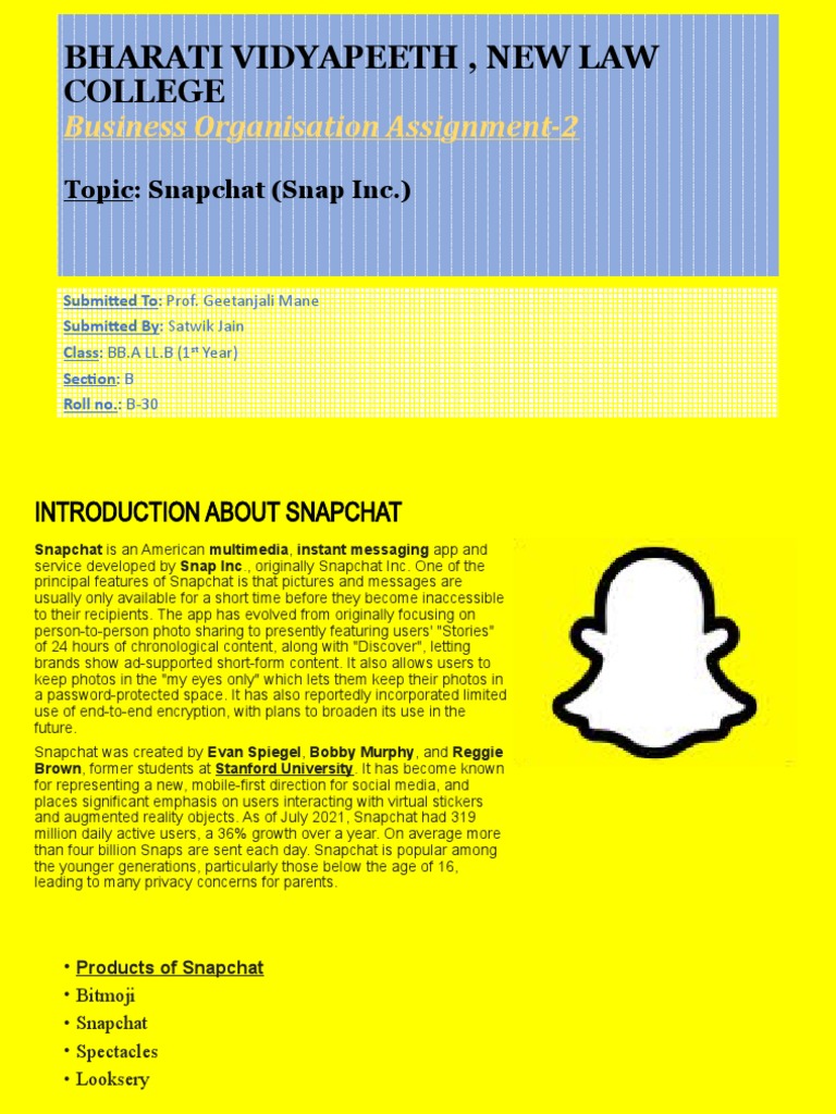 Snapchat | PDF | Snapchat | Computer Network