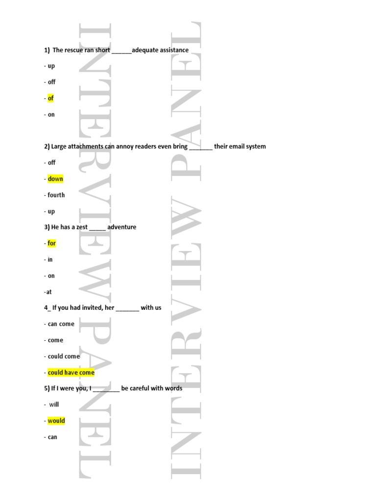 MCQ PDF With Answers | PDF | Phrase | Employment