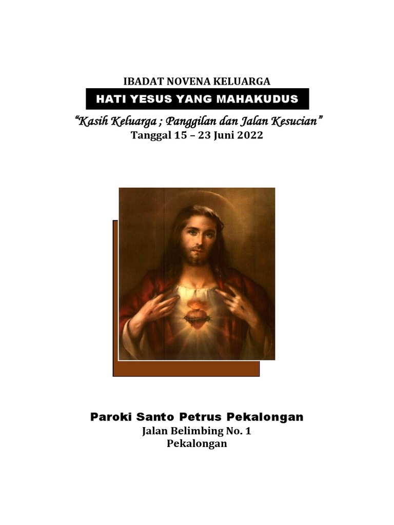 Novena Hati Kudus Yesus 2022 | PDF