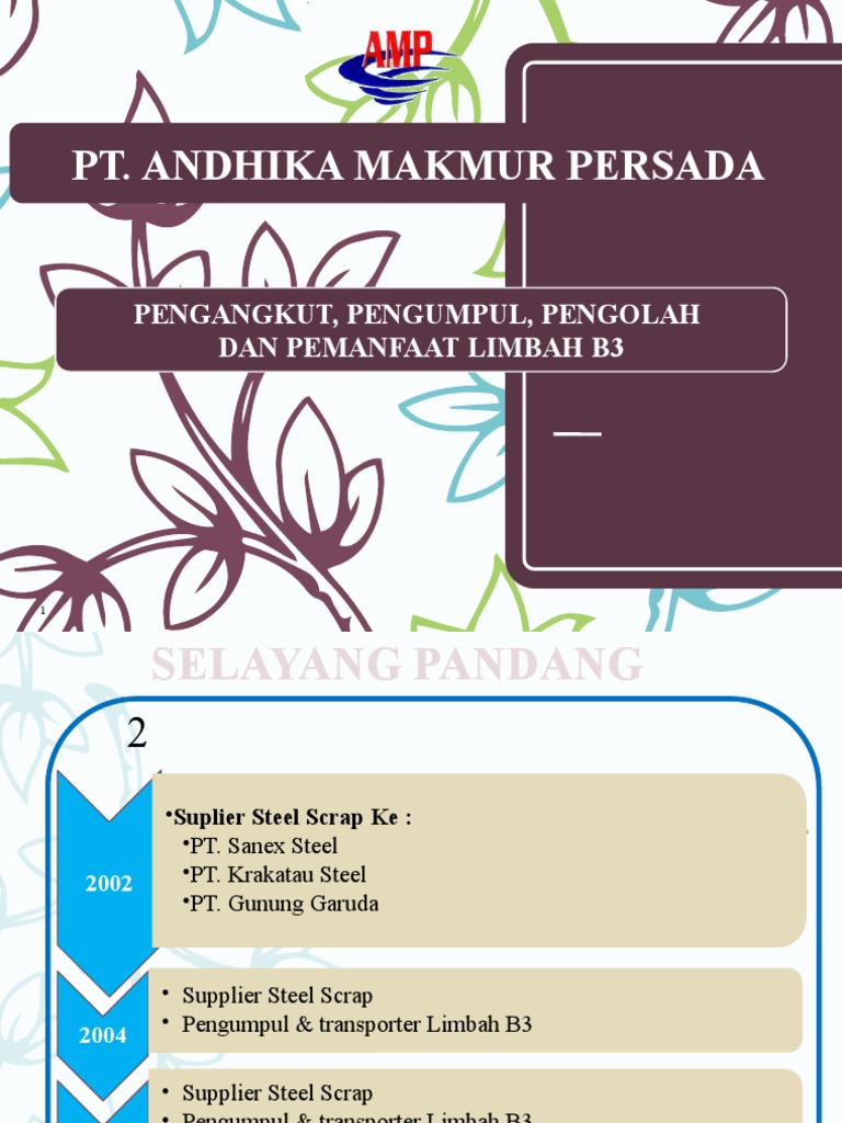 Presentasi PT. Andhika Makmur Persada - Limbah Medis (27-10-20) | PDF