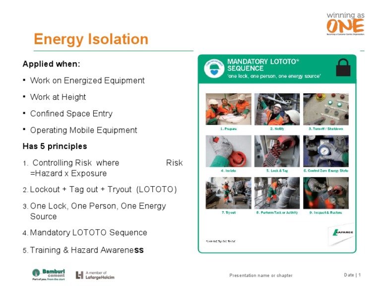 Energy Isolation | PDF