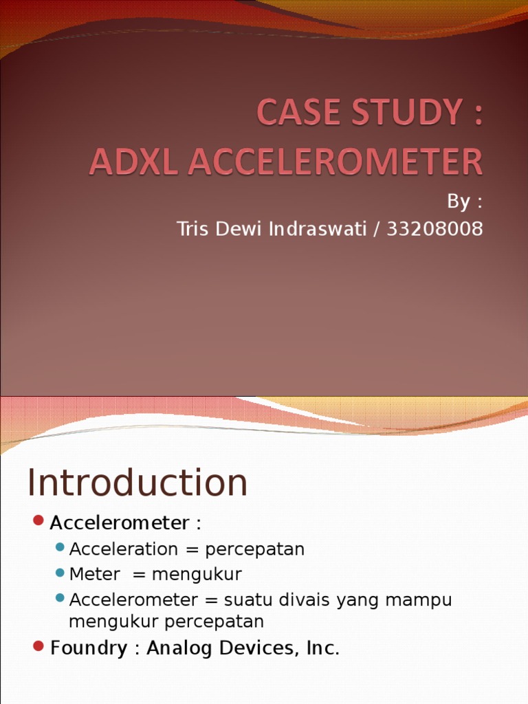 Case Study | PDF | Accelerometer | Capacitor
